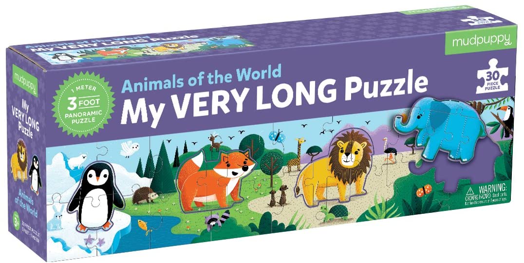 30 PC Long Puzzle/Animals of World - Fabulando